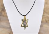 Yad LaKashish | Two-Tone Star of David Necklace